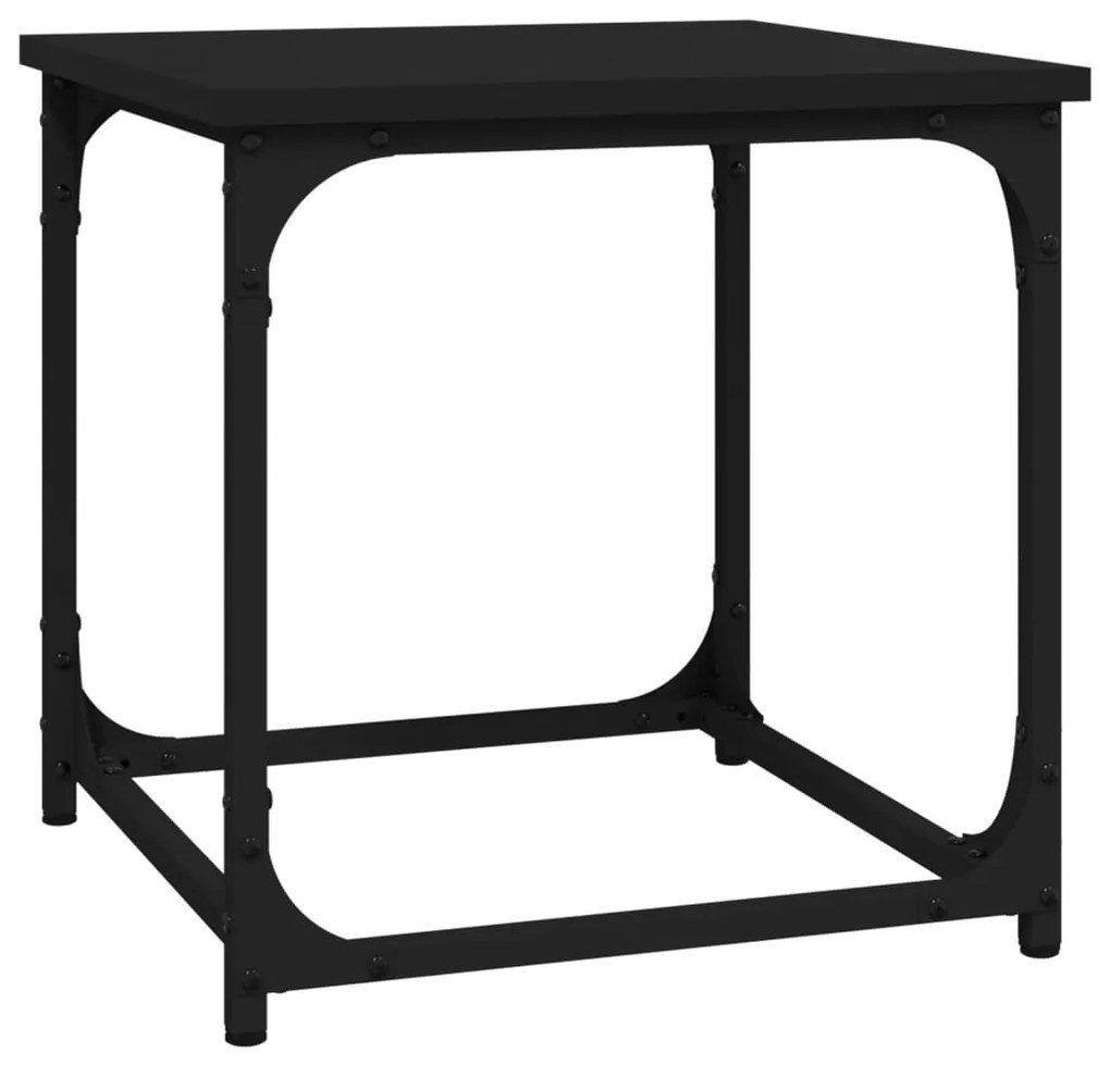 vidaXL Odkládací stolek černý 40 x 40 x 40 cm kompozitní dřevo
