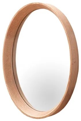 Závěsné zrcadlo OAK OVAL dubové