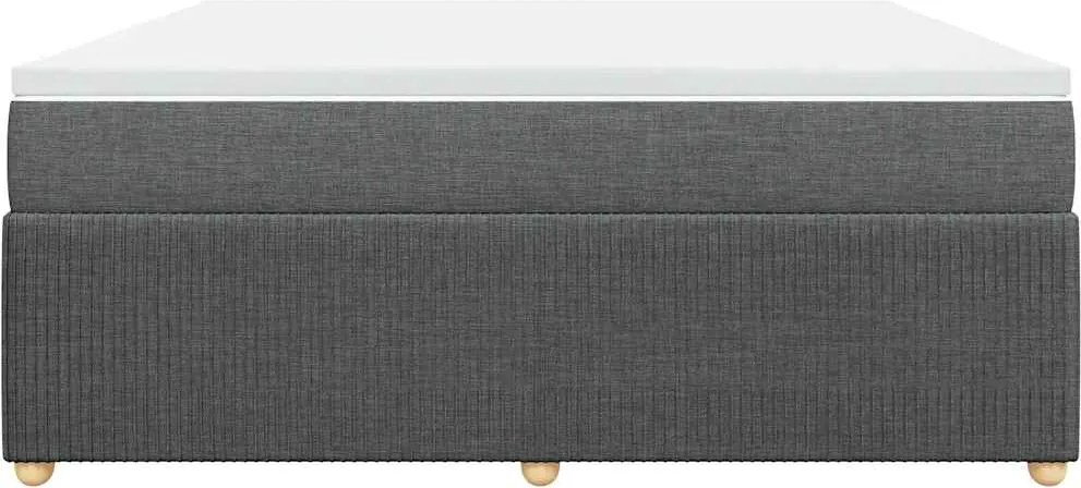 Box spring postel s matrací tmavě šedá 180x200 cm textil 3285589