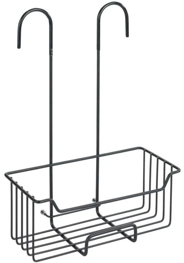 Polička do koupelny Milo Caddy, černá