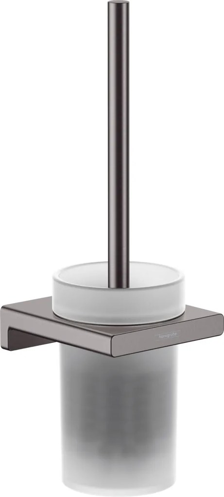 Hansgrohe AddStoris, držák na WC kartáč nástěnný, kartáčovaný černý chrom, HAN-41752340