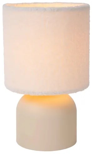 Lucide 10516/01/38 - Stolní lampa WOOLLY 1xE14/40W/230V krémová