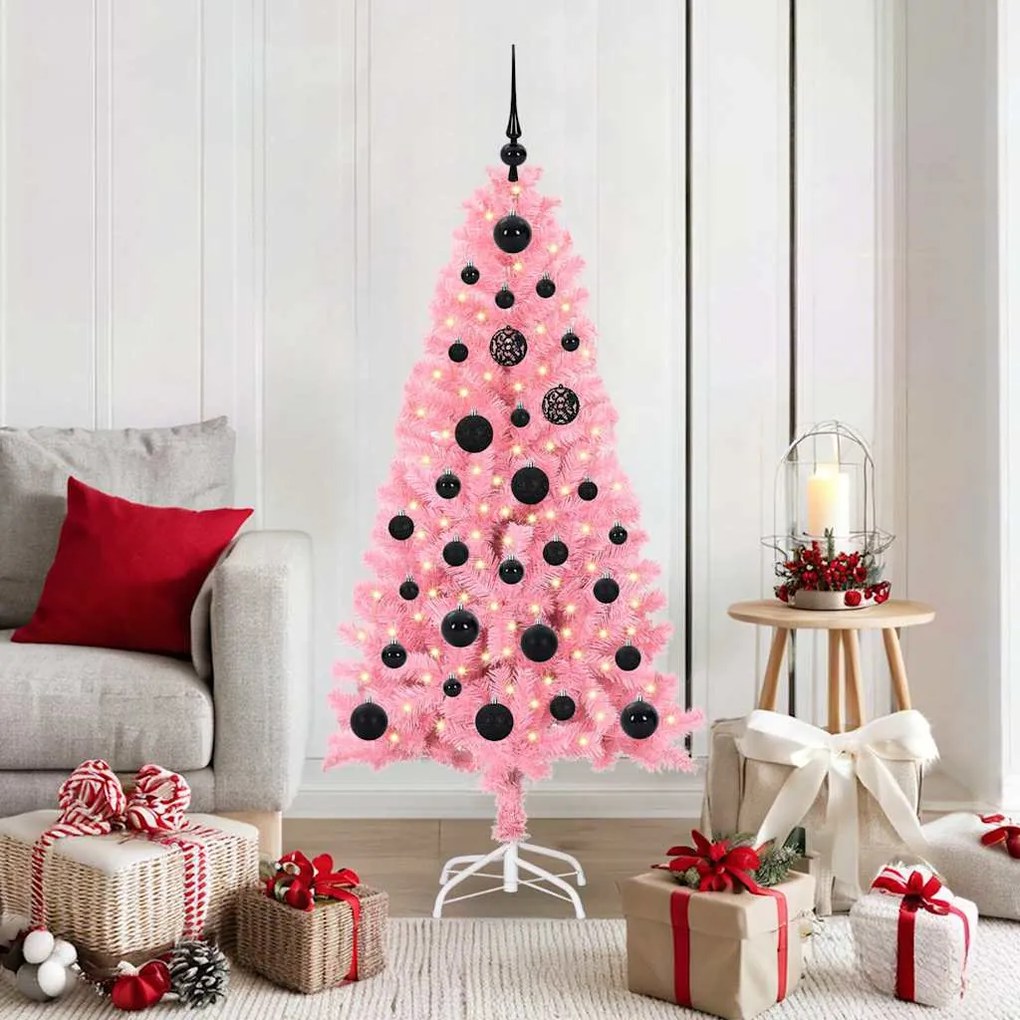 Vánoční stromeček Růžová 150 cm PVC 3396417