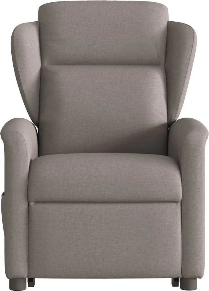 Zvedací polohovací křeslo taupe textil 3303141