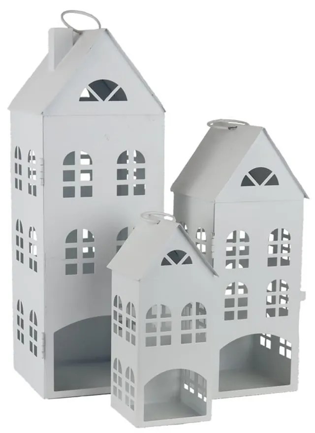 Domek na svíčku, S/3 K3680-01 - sada 3ks až 38cm