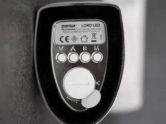 Stolní lampička LED Panlux LORD bílá kůže PN15100004