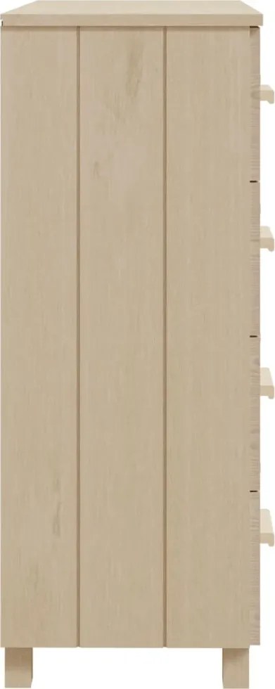 vidaXL Příborník HAMAR 79 x 40 x 103,5 cm masivní borovice [340424] Barva: Tmavě šedá