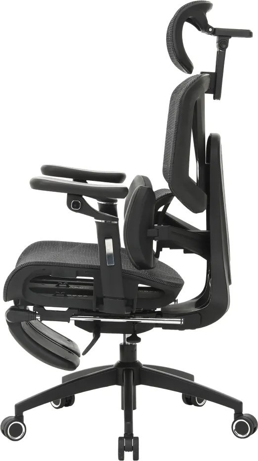 Ergonomická kancelářská židle STORM - tmavě šedá síťovina / nosnost 150 kg