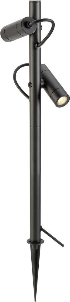 LA 1007869 HELIA SLIM Pole double LED, venkovní stojací lampa, černá IP65 3000K - BIG WHITE (SLV)