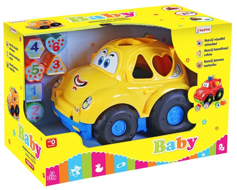 Baby Vkládačka pro nejmenší Auto, 30 cm