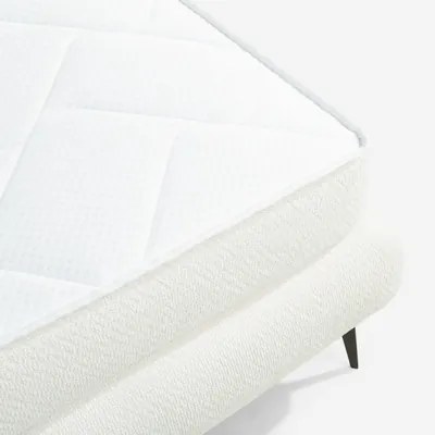 Postel boxspring VALO bílá 140x200