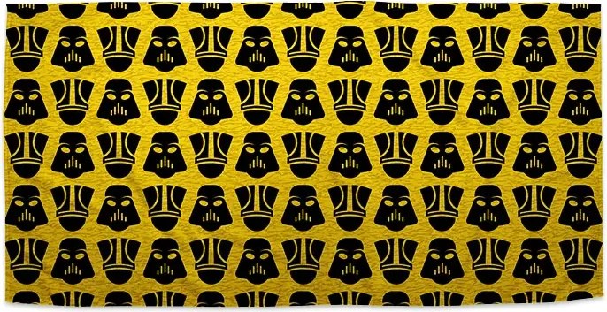 Sablio Ručník Star Wars Stormtroopeři Pattern na žluté - 70x140 cm