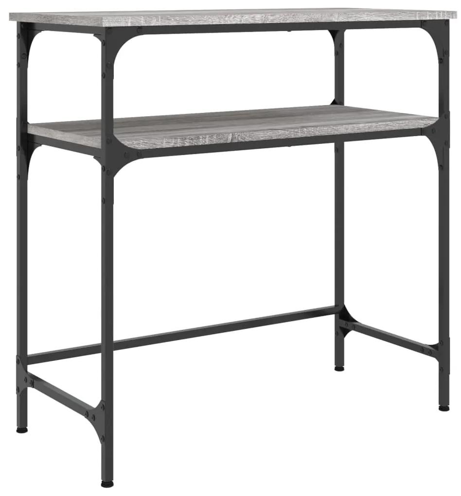vidaXL Konzolový stolek šedý sonoma 75 x 35,5 x 75 cm kompozitní dřevo