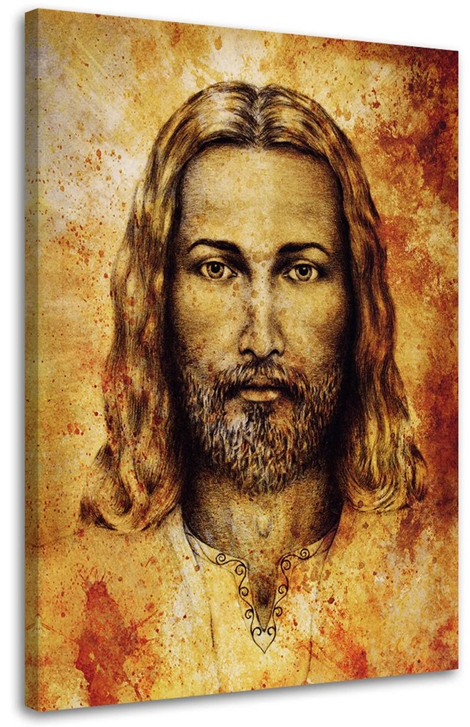Gario Obraz na plátně Turínské plátno tvář Ježíše Krista Rozměry: 40 x 60 cm