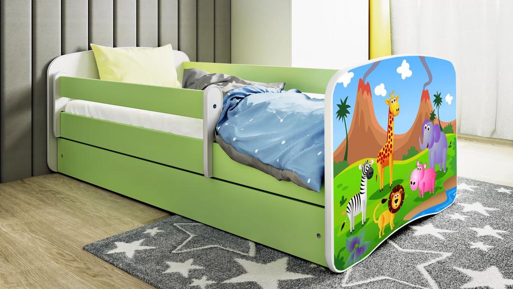 Dětská postel Babydreams safari zelená