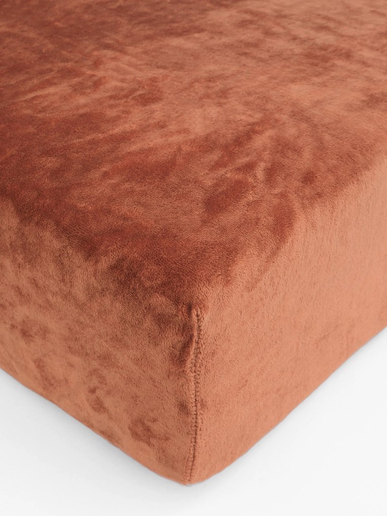 MK Lůžkoviny Prostěradlo mikroplyš Deluxe 90 x 200 cm - terakota