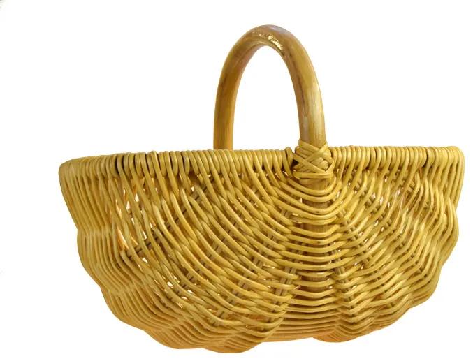 Vingo Ratanový košík na nákup medový Rozměry (cm): 42x31, v. 34, v. Opletu 20