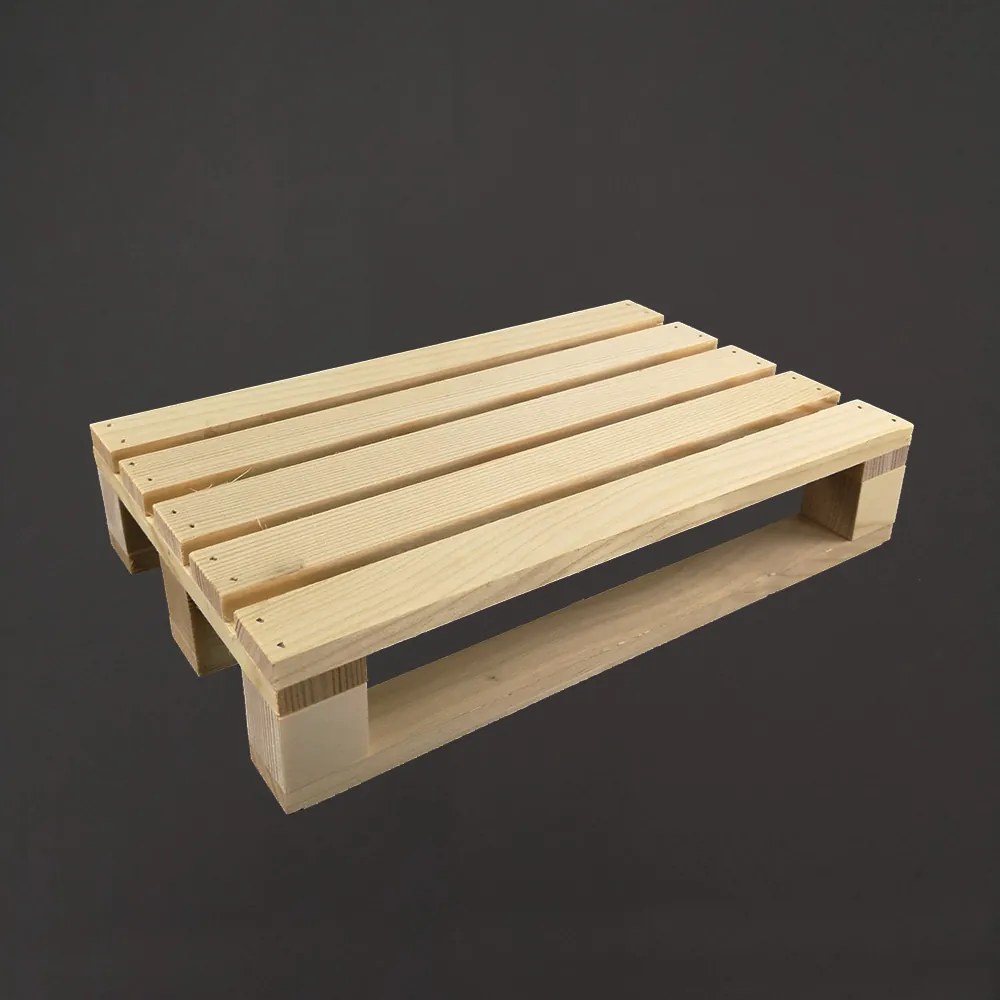 AMADEA Dřevěná paleta malá, 30 x 19 x 6 cm, český výrobek