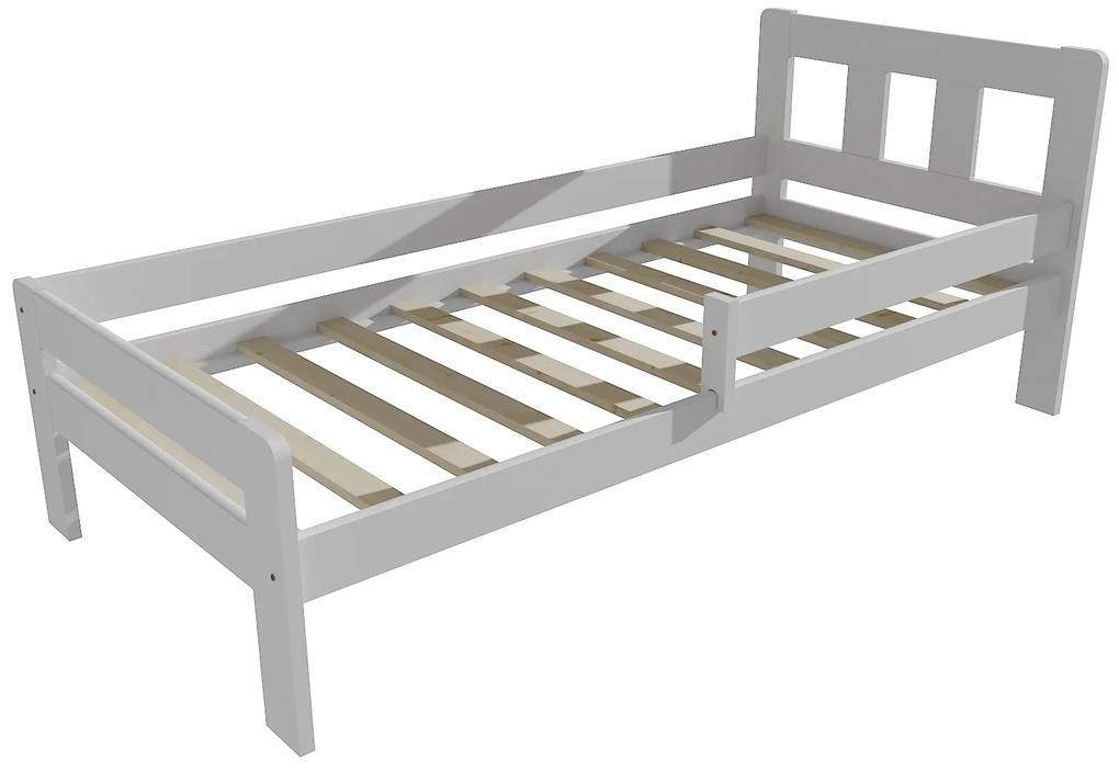 Vomaks Dětská postel se zábranou VMK010C KIDS Rozměr: 100 x 200 cm, Barva: surové dřevo