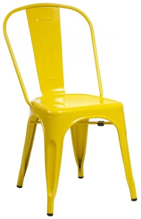 Jídelní židle Tolix 45, žlutá