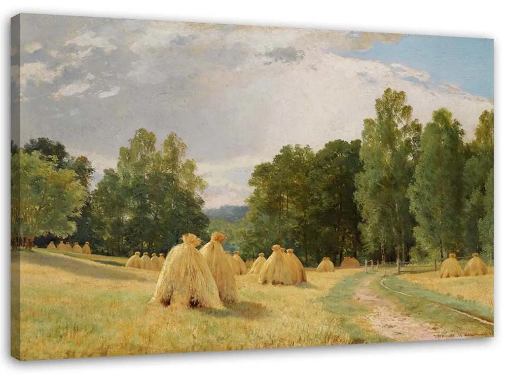 Gario Obraz na plátně Hromady sena - Ivan Ivanovič Šiškin, reprodukce Rozměry: 60 x 40 cm