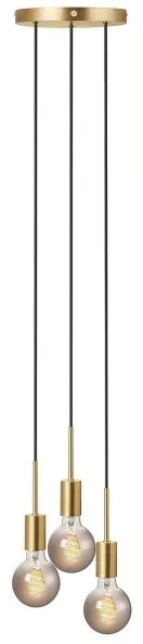 Nordlux - Lustr na lanku PACO 3xE27/25W/230V mosaz