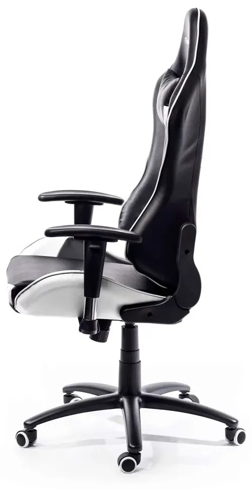 Herní židle RUNNER — ekokůže, černá/bílá