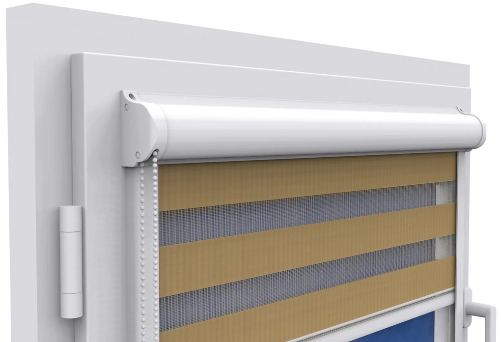 KRPOL Roleta Den a Noc v kazetě DN3 světle hnědá