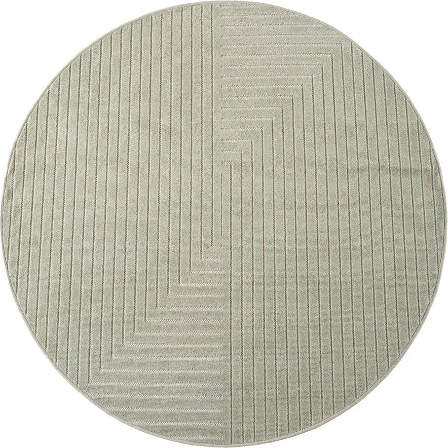 Zelený kulatý vnitřní a venkovní koberec ø 160 cm Nova 1202 – Ayyildiz Carpets