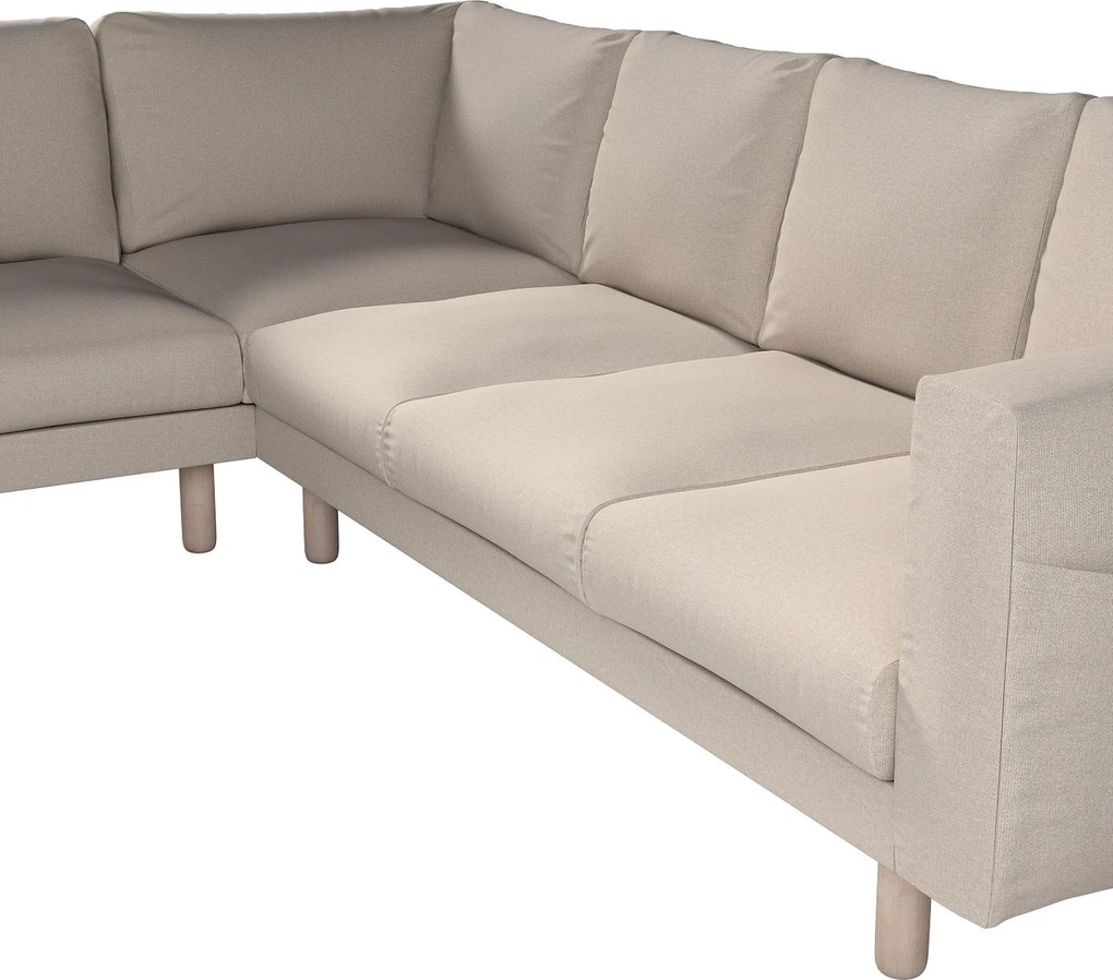 Potah na pohovku IKEA Norsborg rohová 5-místná barva šedá látka pletený vzor