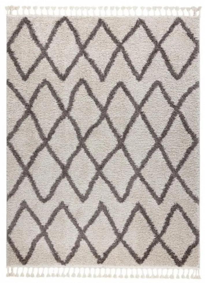 Kusový koberec Shaggy Beni krémový 60x300cm