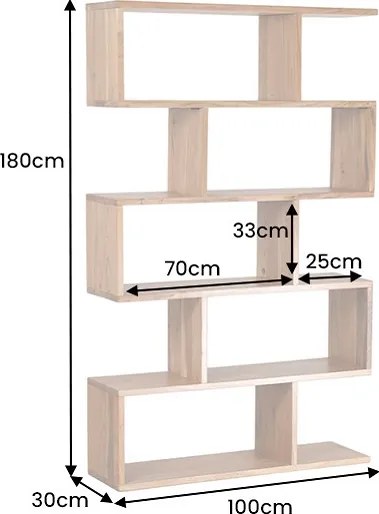 Designový regál Pallaton 180 cm akácie