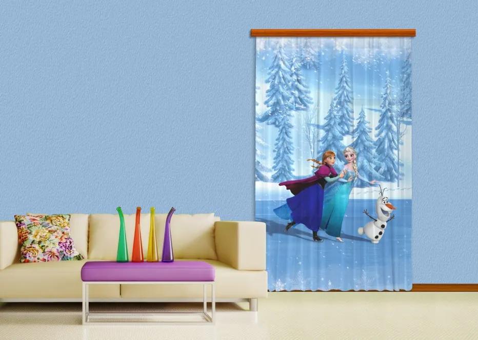 FCC L 4105 Foto závěs dětský obrazový Frozen On Ice Disney FCCL 4105, velikost 140 x 245 cm