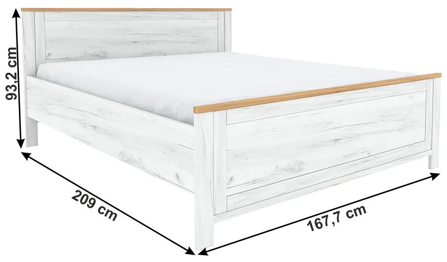 Manželská postel 160 cm Soleus Z2. 1017091