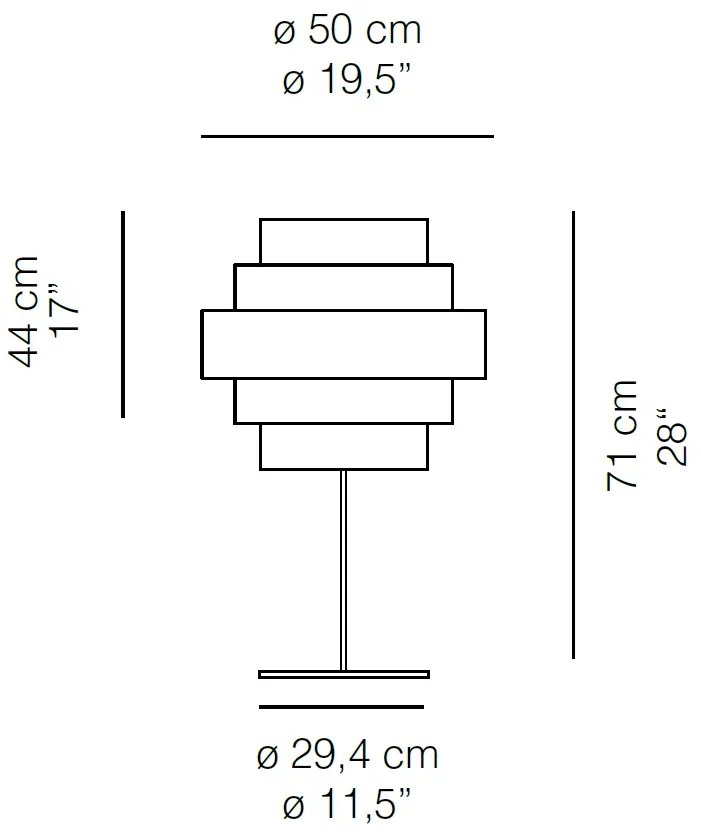 Quadrifoglio Group K05TVE0P00-002 Sun, designová stolní lampička z černého textilu, 1x16W LED E27, výška 71cm