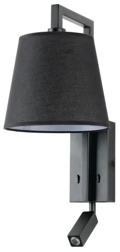 Brilagi - LED Nástěnná lampa RAYA 1xE14/40W/230V + LED/3W černá