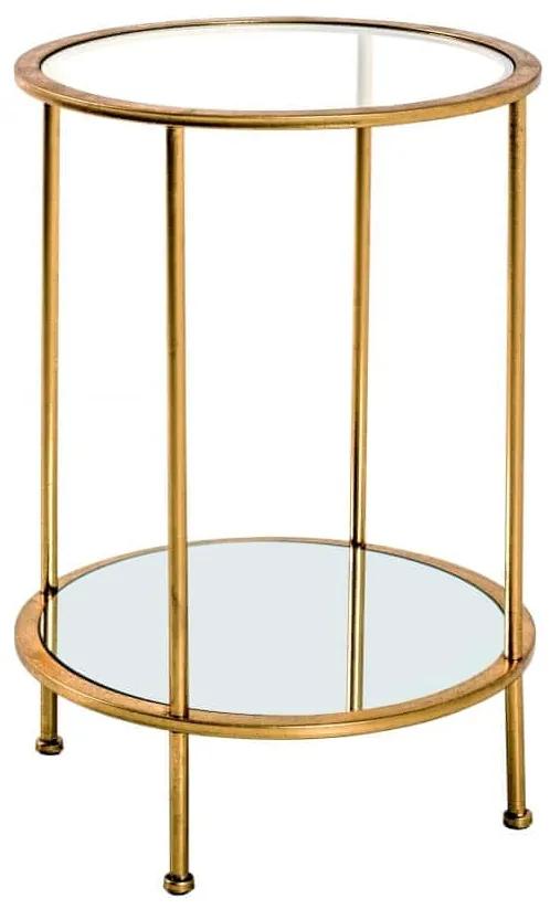 Mørtens furniture Odkládací stolek Anite I, 55 cm, zlatá