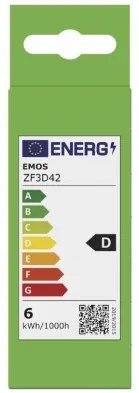 Emos lighting LED žárovka Filament svíčka / E14 / 5,9 W (60 W) / 806 lm / teplá bílá 1525731250