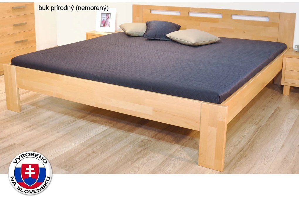 Jednolůžková postel 220x90 cm Neoma (masiv). 745593