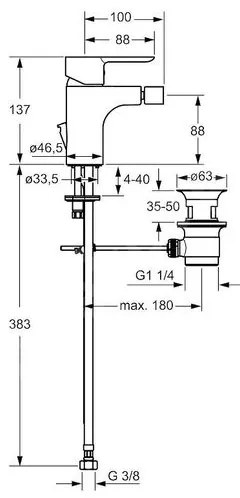 Hansa Ligna Baterie stojánková bidetová 6063203