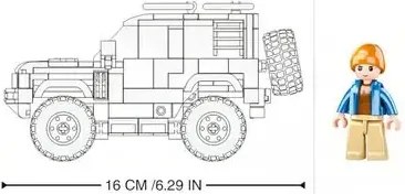 Sluban Model Bricks M38-B1015 anglické SUV Attacker / LEGO - kompatibi
