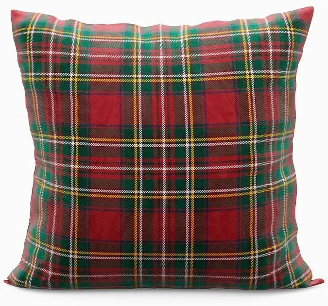 MARKIZETA Vánoční dekorační povlak na polštář 40x40 Velvet red szkoti P00031/POP/003/040040/1