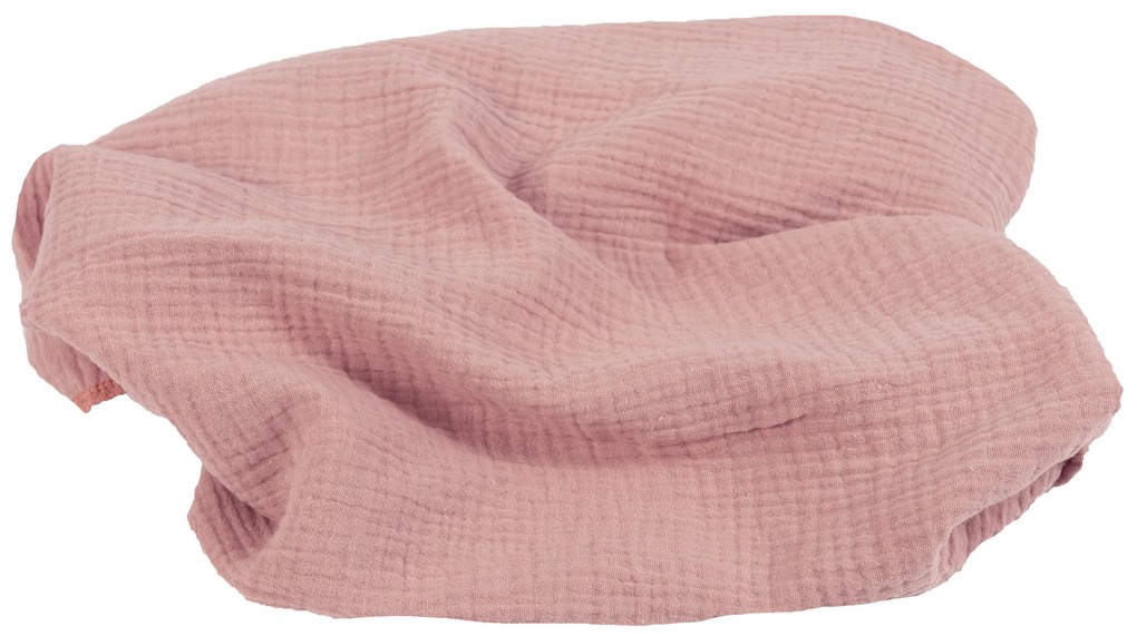 BABYMATEX Přikrývka bavlněná Muslin světle růžová 120x80 cm