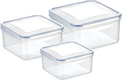 TESCOMA Dóza FRESHBOX 3 ks, 0,4 - 0,7 - 1,2 l, čtvercová