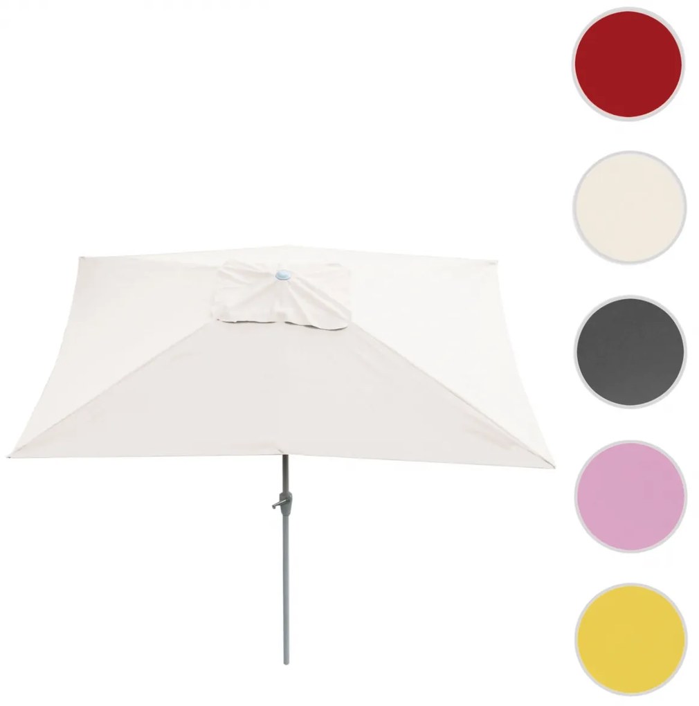 Slunečník N23 2x3m polyester/hliník - krémová