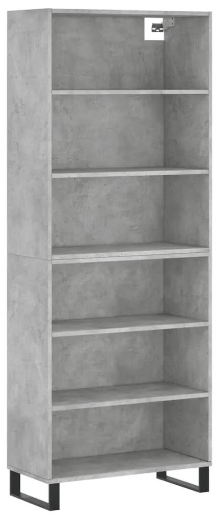Skříň betonově šedá 69,5 x 32,5 x 180 cm kompozitní dřevo,  3189601