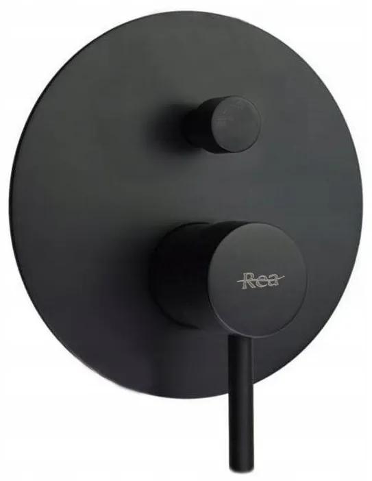 Sprchový komplet REA LUNGO + BOX-BG s podomítkovou baterií, černý