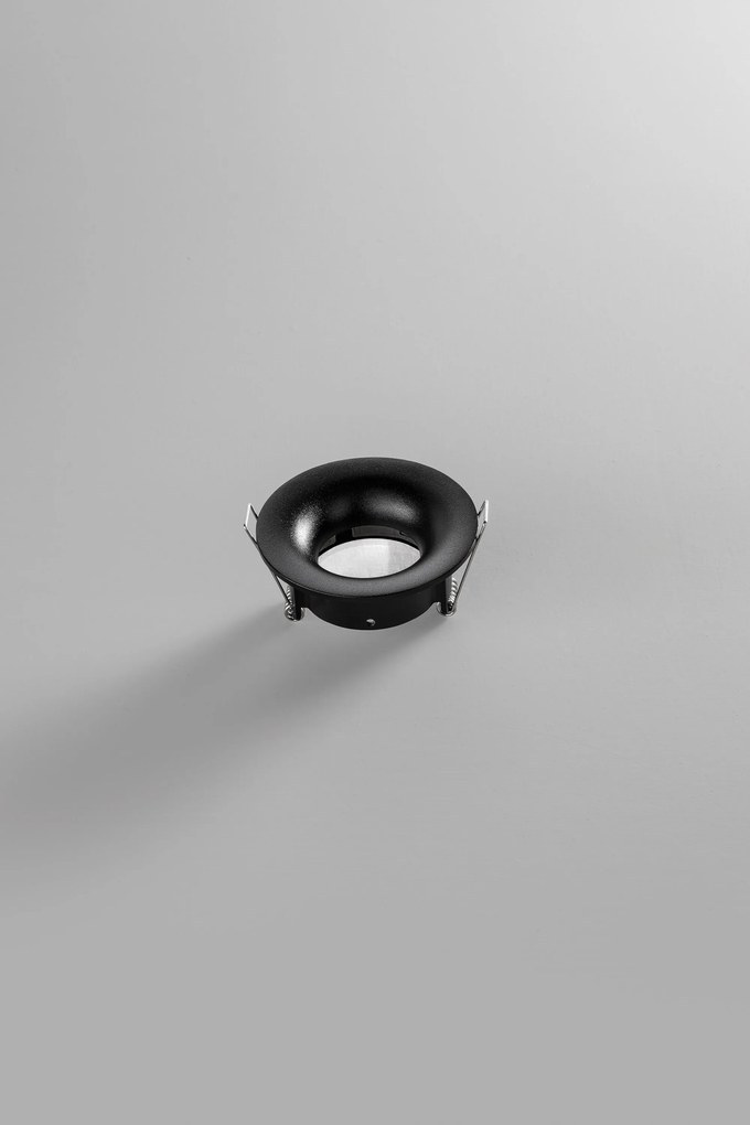 FAN INC-REIKON-R1-NER Vestavné svítidlo Reikon (kulaté, černý hliník) IP65, pr. 85 mm - FANEUROPE