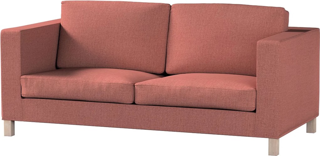 Potah na pohovku IKEA Karlanda rozkládací, krátký barva hnědá látka pletený vzor