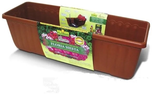 Samozavlažovací truhlík FLORIA SIESTA 60 cm - Terakota